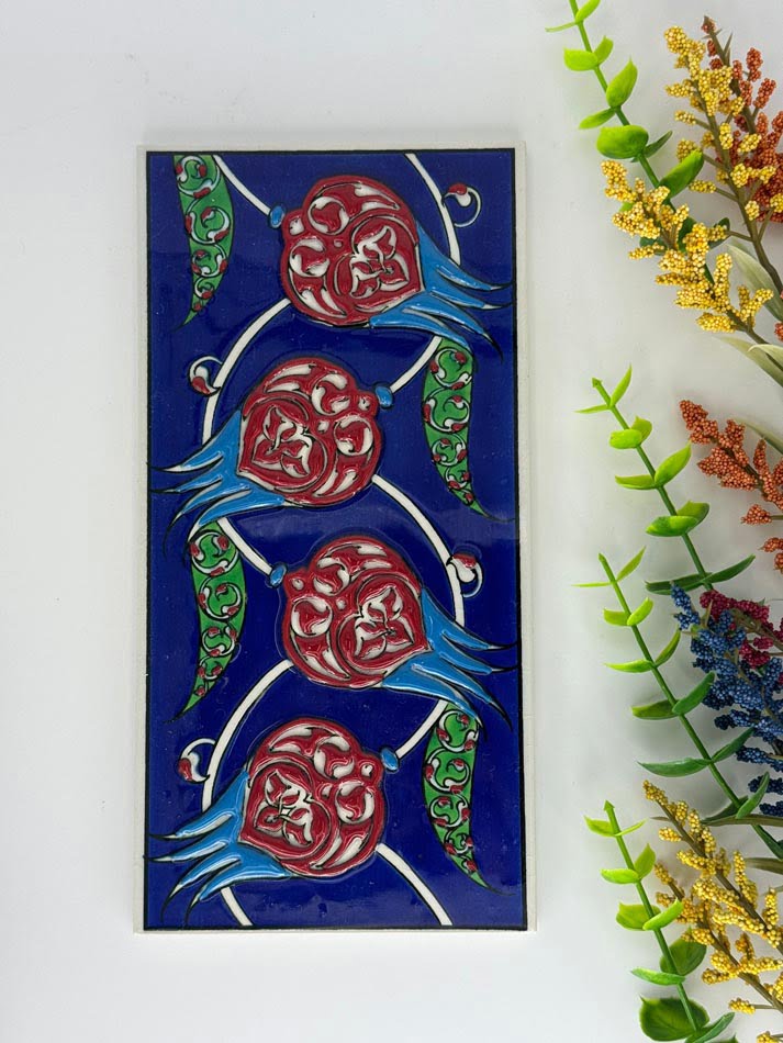 Traditional Pomegranate Tulip Tile – kilnkingdom